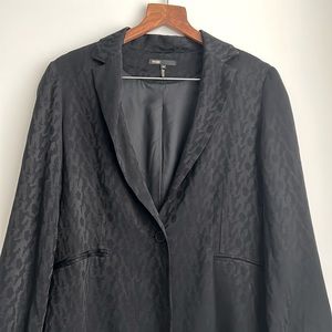 Maje | Jackets & Coats | Maje Black Leopard Print Long Sleeved Blazer ...